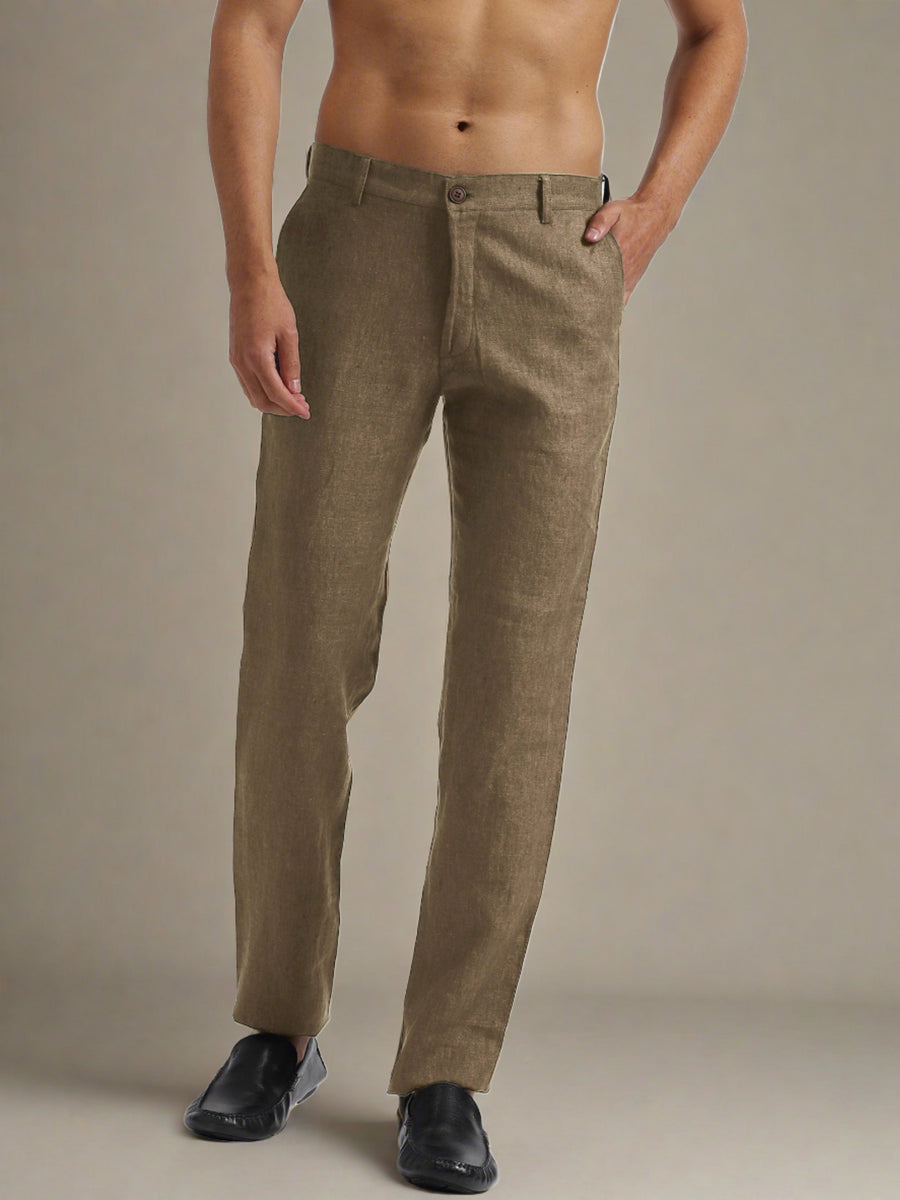 Casual Linen Trousers | Linen trousers for men – Linen Trail